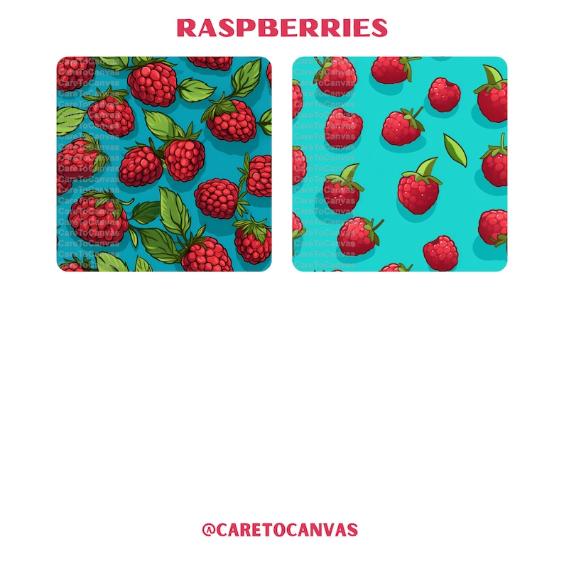 Digital Seamless Surface Patterns | Raspberry / Fruits | PERSONAL Use ...