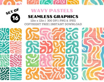 Pastels Digital Paper Pastel Colors Digital Paper Pack 30 Papers 12in X ...