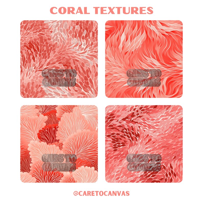 Seamless Digital Paper Surface Pattern Design Coral Textured Graphics ...