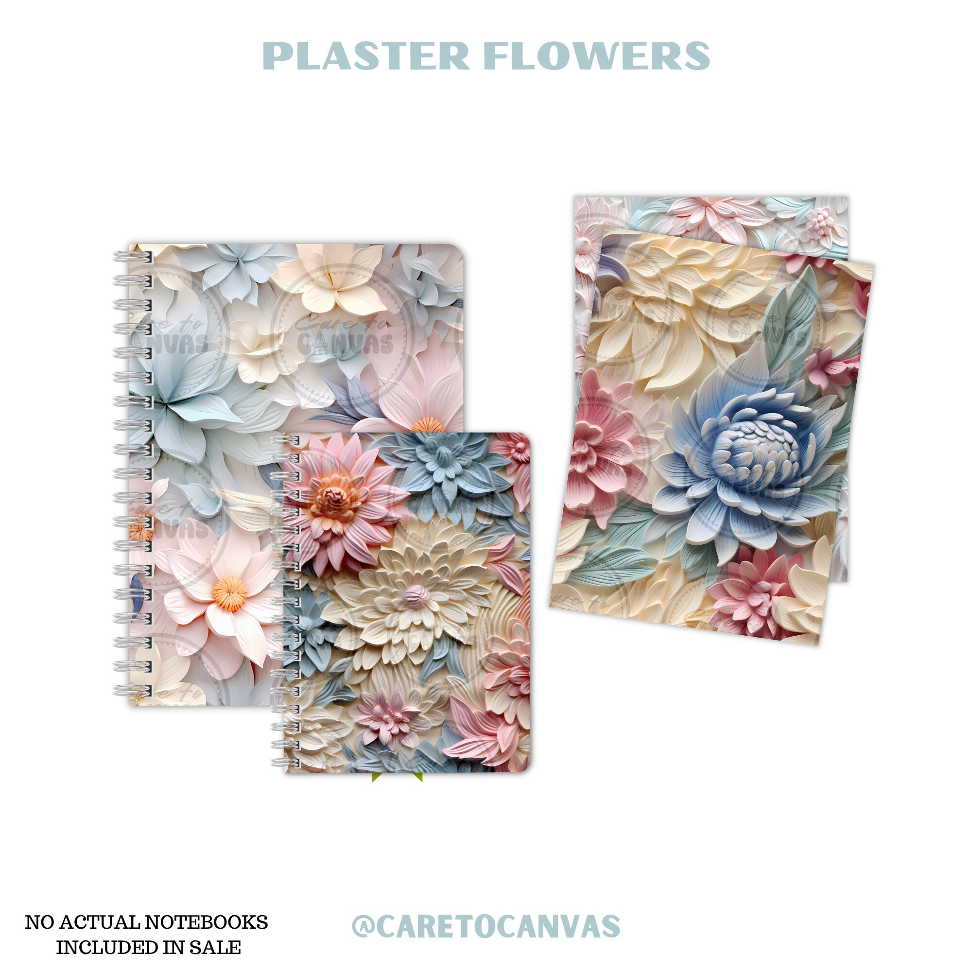Plaster Flower Printable Seamless Digital Paper / Surface Pattern ...