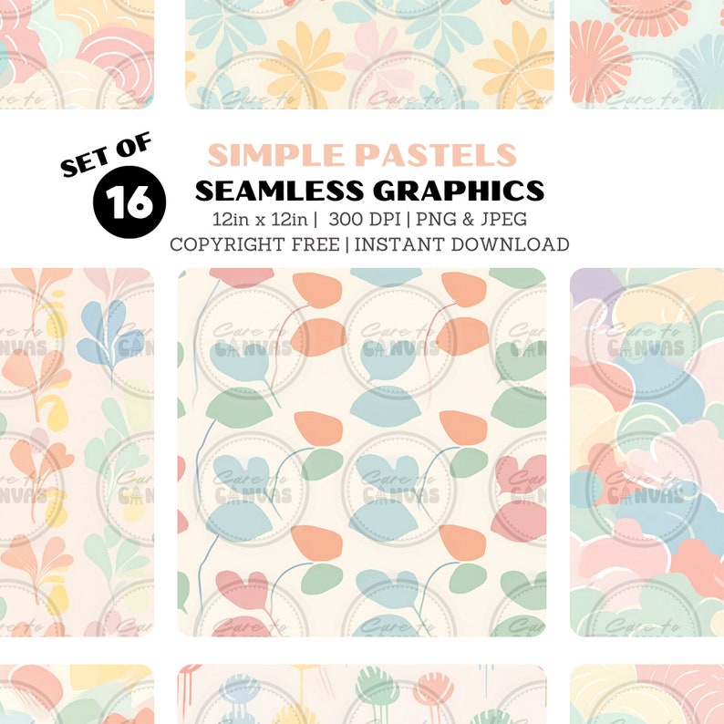 Seamless Surface Pattern Art Simple Pastel Background Design ...