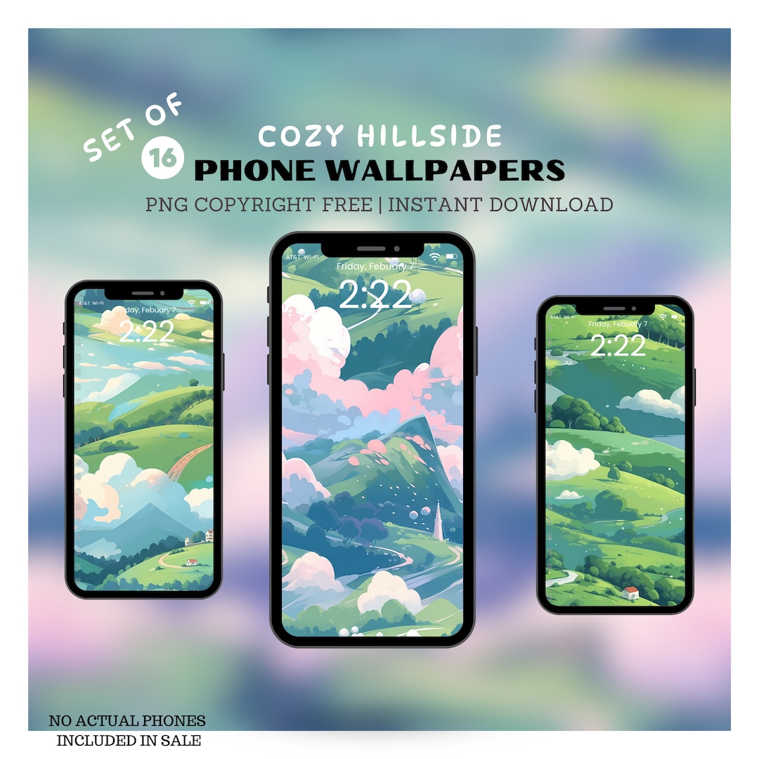 Digital Phone Wallpapers | Iphone, Android, Samsung | " Cozy Hillside ...
