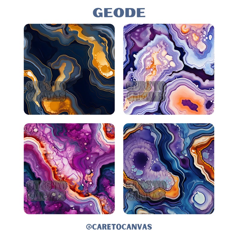 Digital Seamless Surface Patterns | Geodes, Rocks, Crystals | PERSONAL ...
