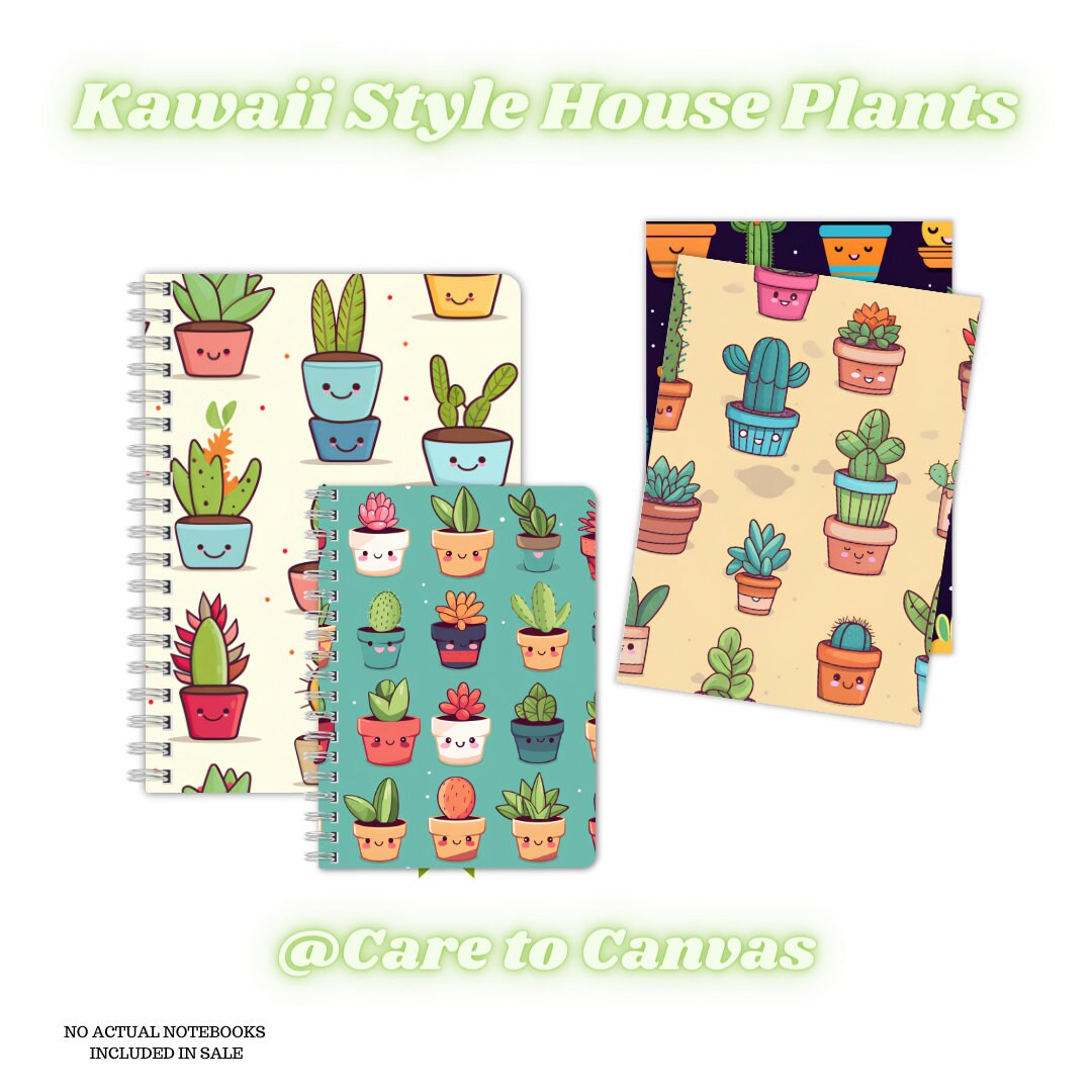 Digital Seamless Surface Patterns | Kawaii Style Animation Succulent ...
