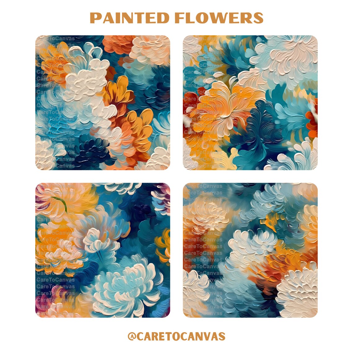 Realistic Painting for Seamless Patterns Tiled Graphics DIY Painting ...