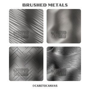 Digital Seamless Surface Pattern Paper Realistic Brushed Metal Textures ...
