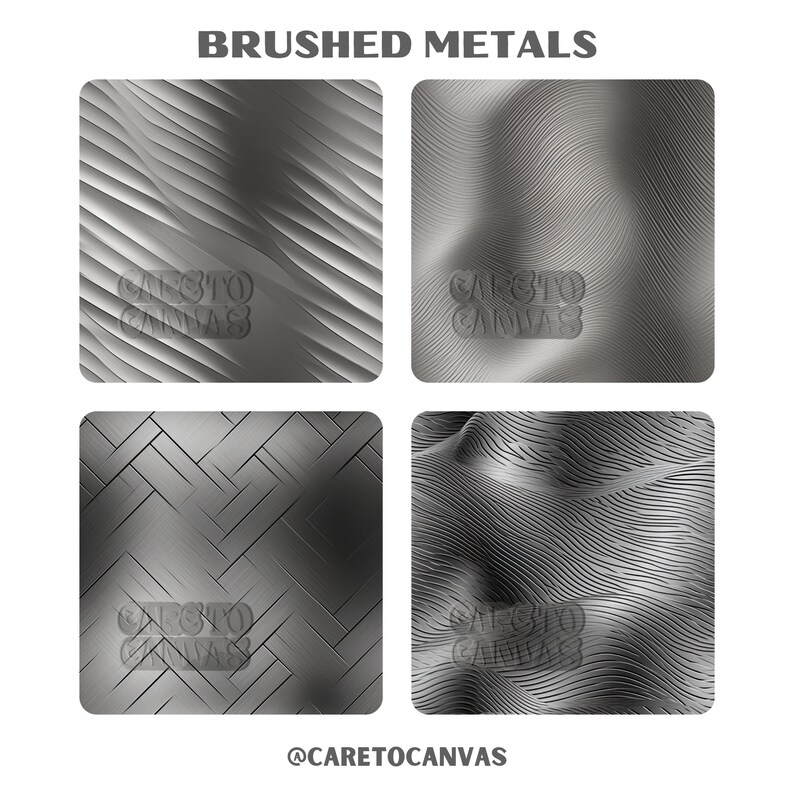 Digital Seamless Surface Pattern Paper Realistic Brushed Metal Textures ...