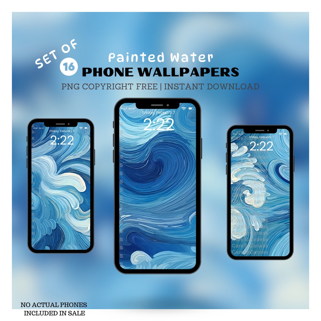 Realistic Painting Digital Phone Wallpapers | "water Painting" | Iphone ...