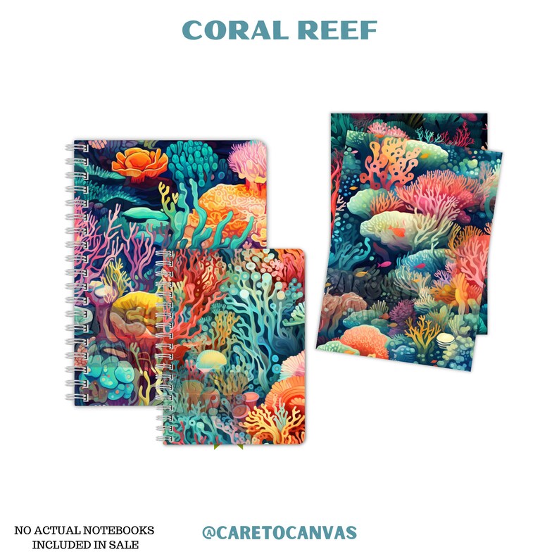 Digital Seamless Surface Patterns | Colorful Coral Reef | PERSONAL Use ...