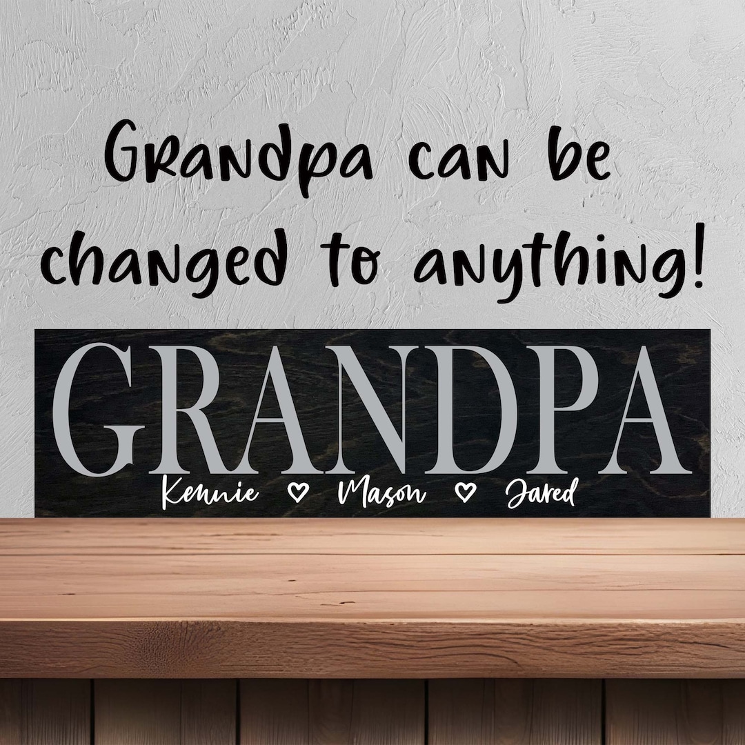 Fathers Day Gifts for Grandpa - Personalized Gift for Grandpa - Father ...