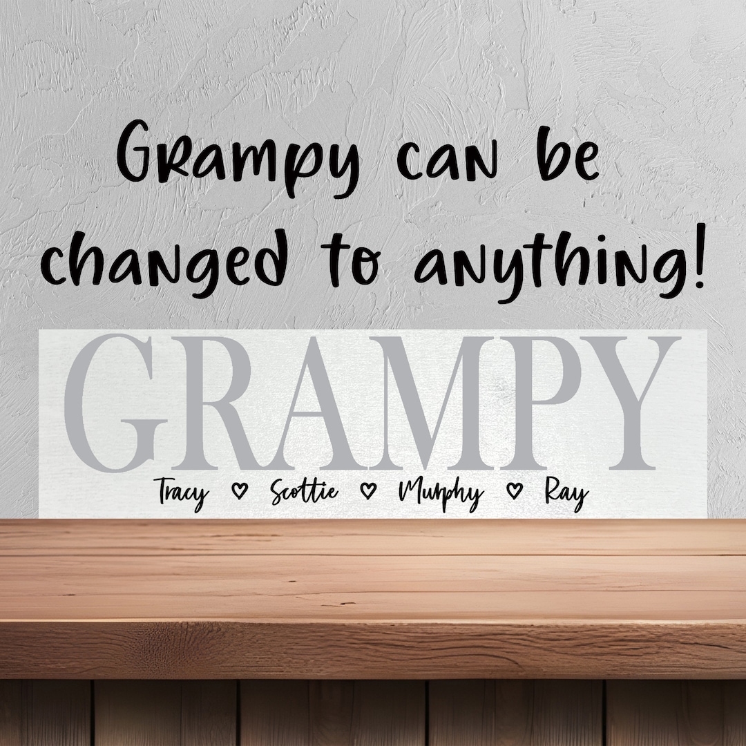 Grampy Sign - Fathers Day Gift for Grampy - Father's Day Gifts for ...
