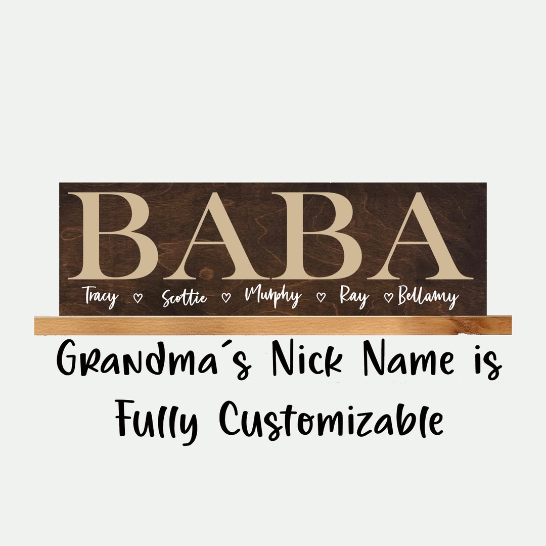 Mother's Day Gift for Baba Mothers Day Gift Personalized Gift for Baba ...