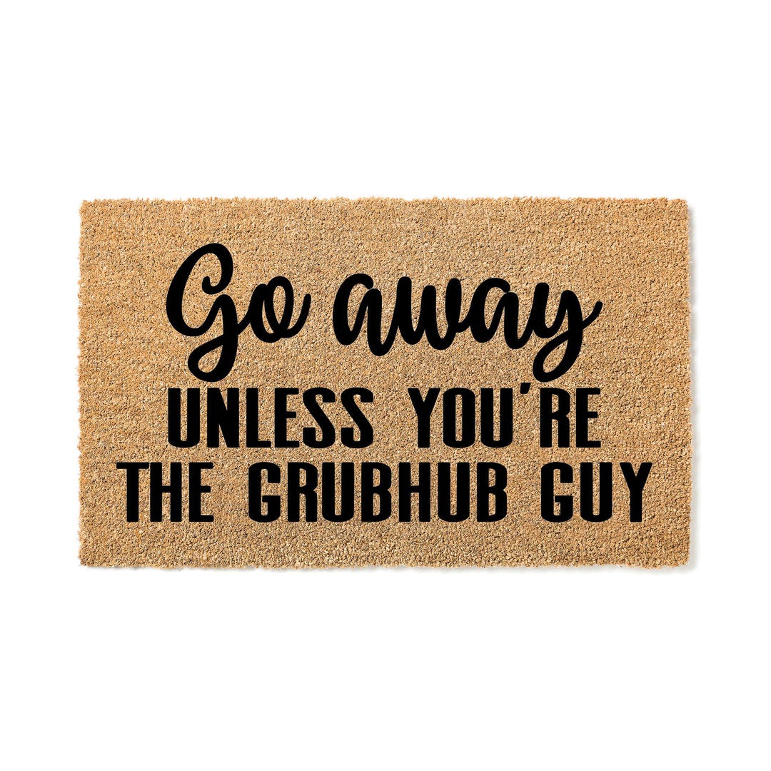Welcome Mat: Funny Go Away Message - New Home Gift 5723 - Etsy