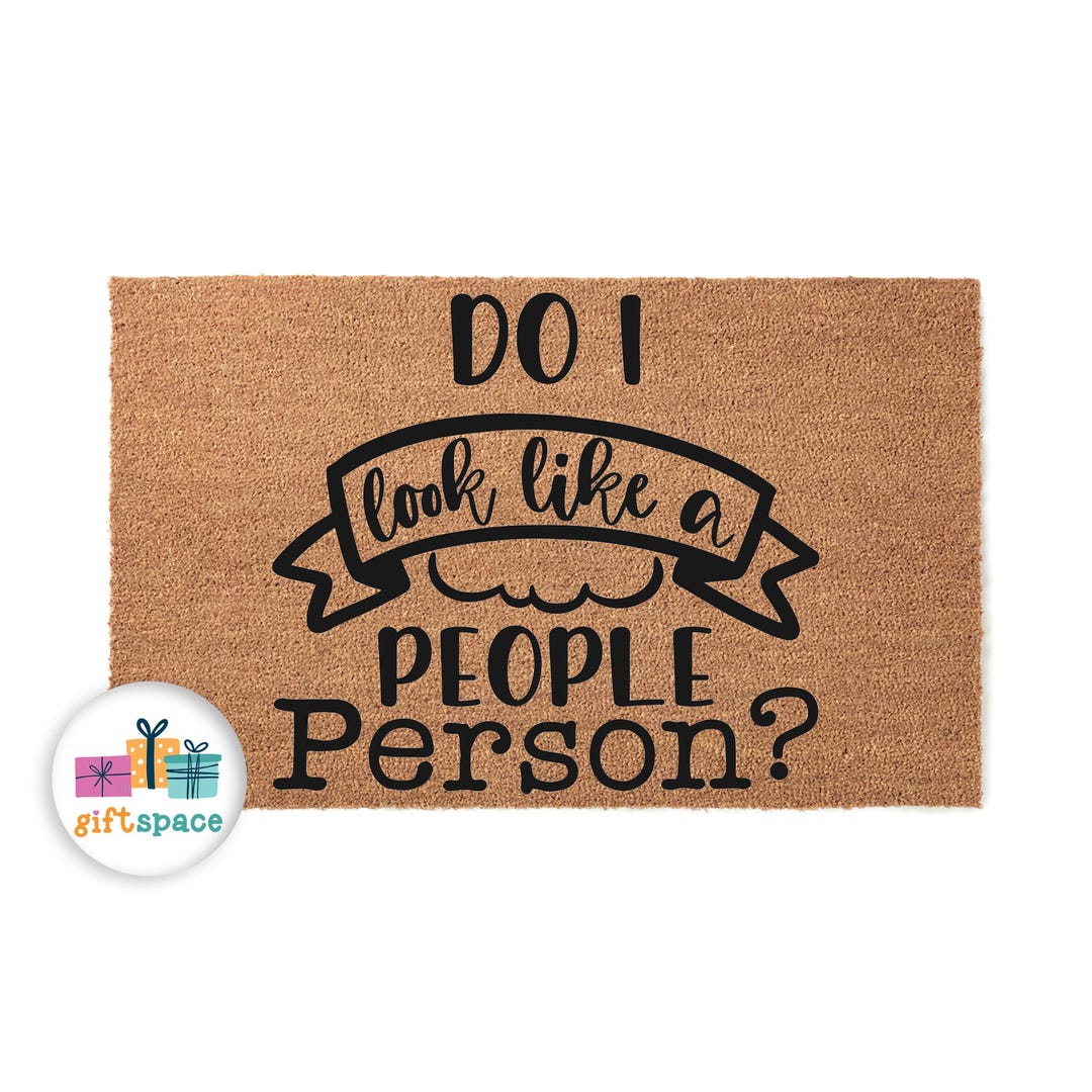 Doormat: Funny Welcome Mat (do I Look Like A People Person? 6126**) - Etsy