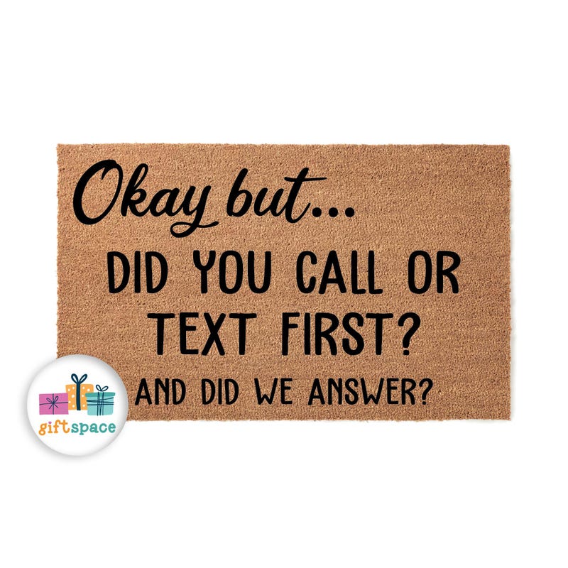 Did You Call Doormat - Etsy