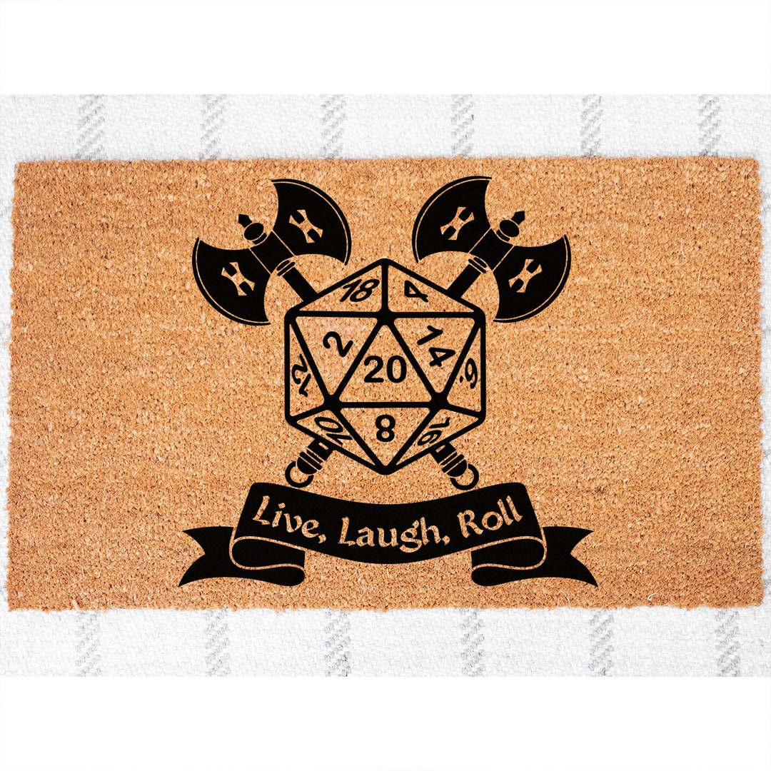 Doormat Live Laugh Roll DND Welcome Mat Rug Outside Boho Decor Front ...