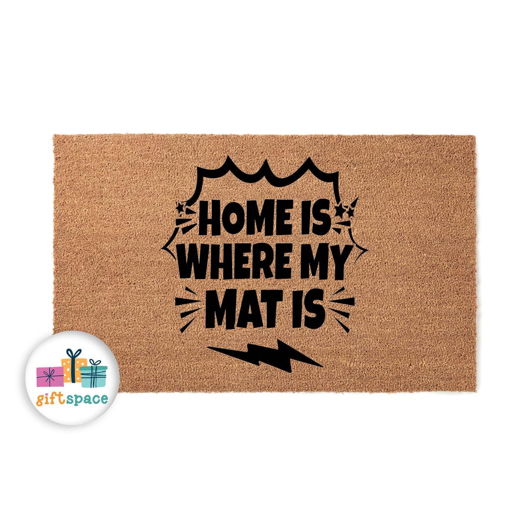 Doormat: Funny Dog Paw Print Welcome Mat (housewarming or Closing Gift ...