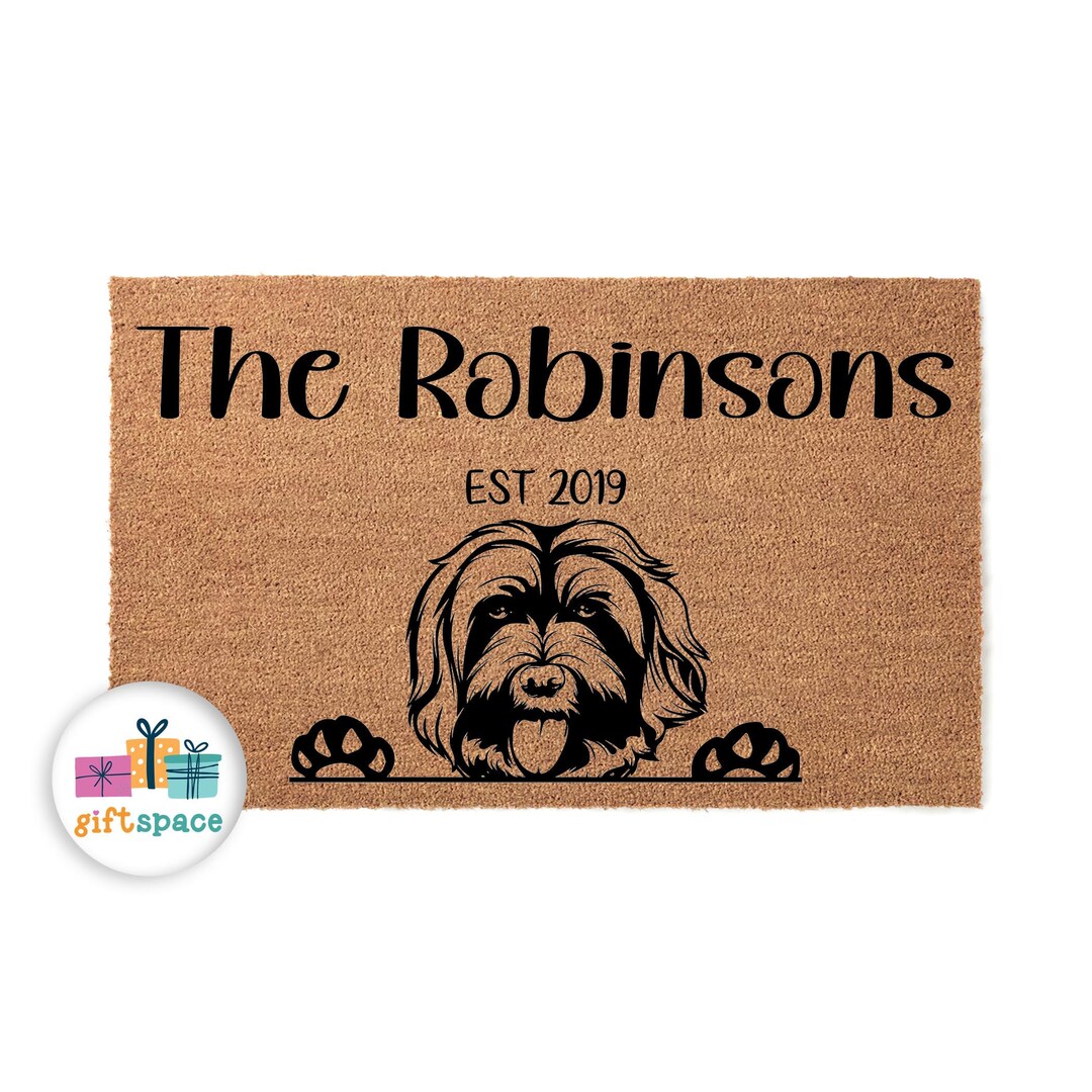 Personalized Labradoodle Doormat: Dog Dad Gift (custom Name) 7516 - Etsy