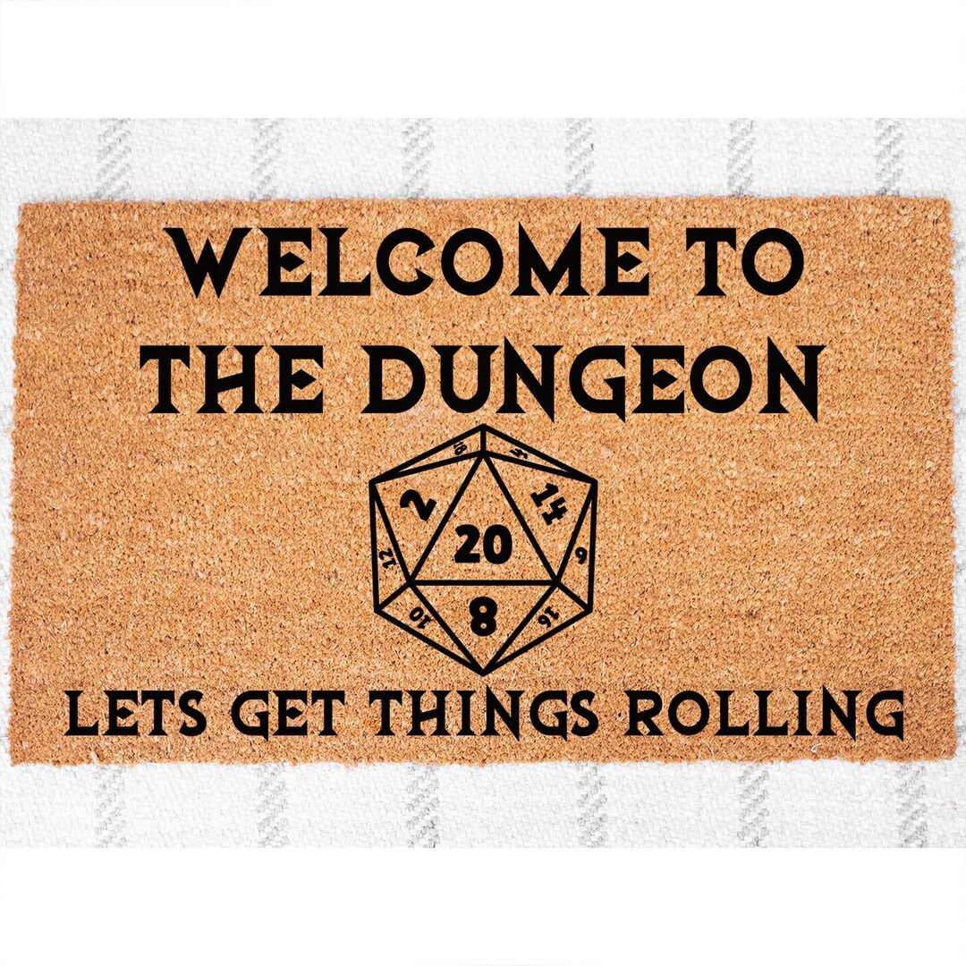 Doormat - Welcome to the Dungeon - Welcome Mat - Dungeon and Dragons ...