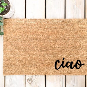 Doormat Ciao Italian Doormat - Front Porch Birthday Gift Home Gift ...