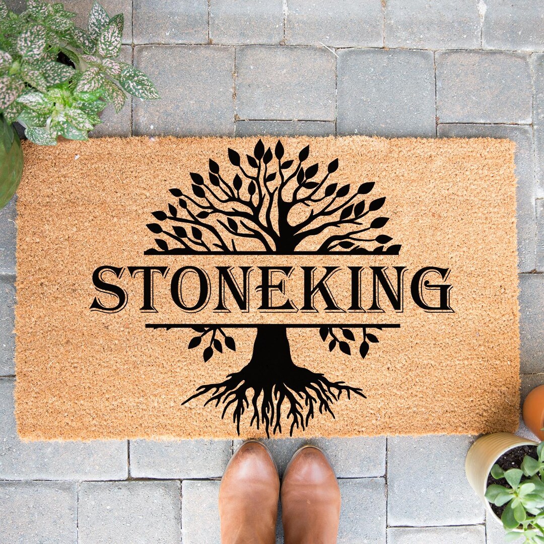 Custom Doormat - Family Tree Monogram - Personalized Gift - Last Name ...
