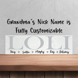 Personalized Gifts for Lollie: Custom Name Sign - Family Names 7414 - Etsy