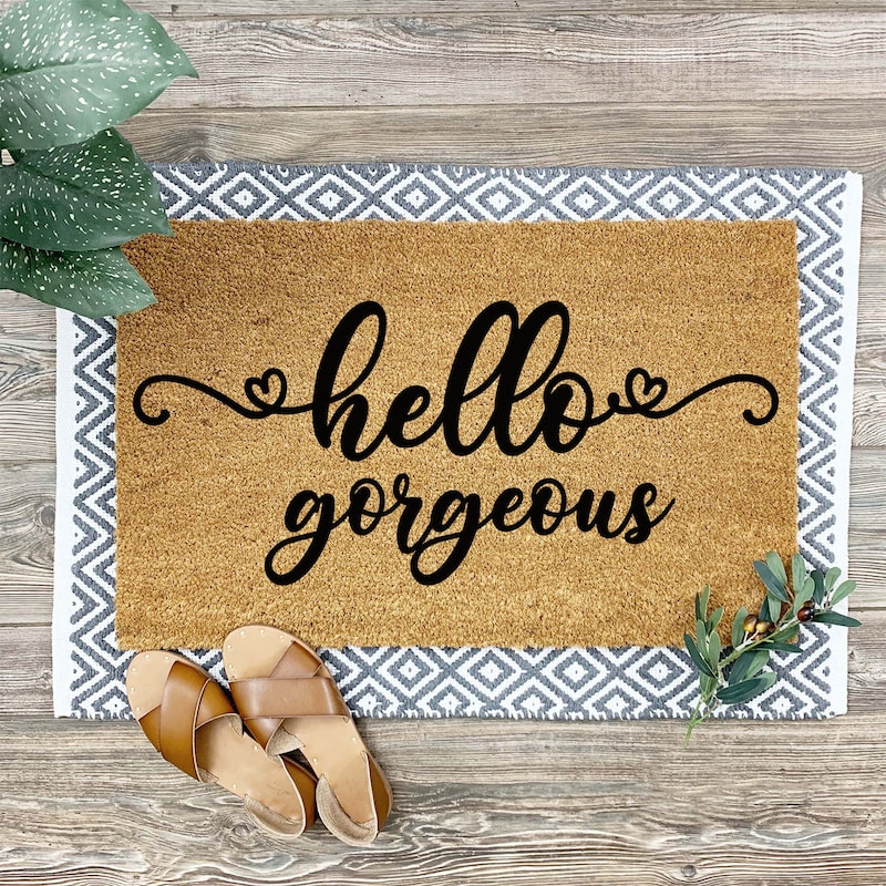 Hello Doormat - Etsy