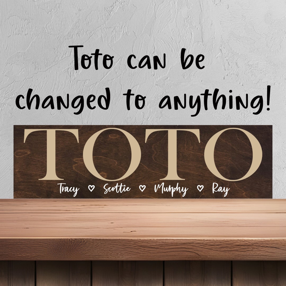 Personalized Gift for Toto Sign - Father's Day Gifts - Fathers Day ...