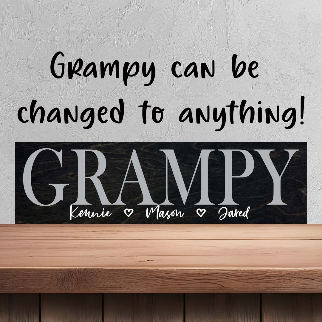 Fathers Day Gifts for Grampy - Personalized Gift for Grampy - Father's ...