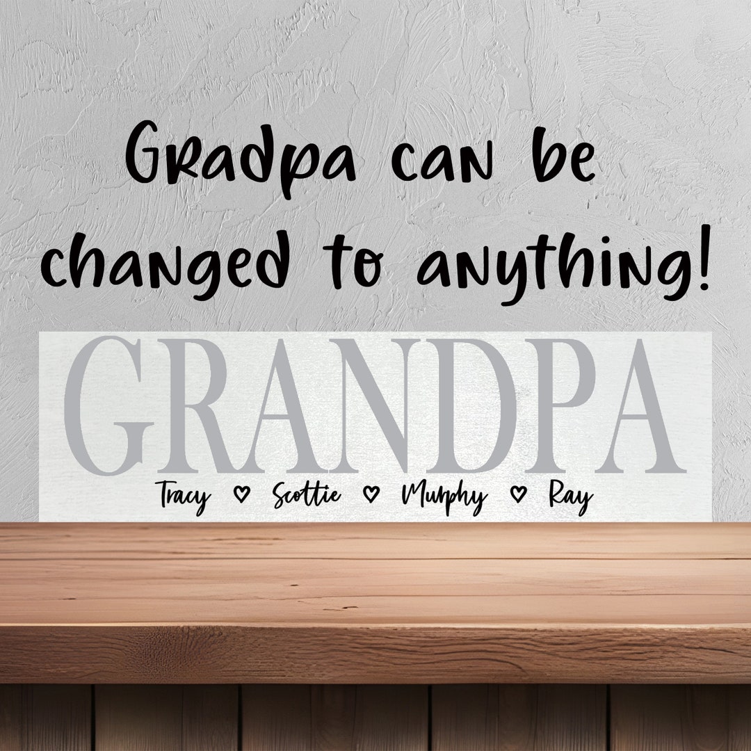 Grandpa Sign - Fathers Day Gift for Grandpa - Father's Day Gifts for ...
