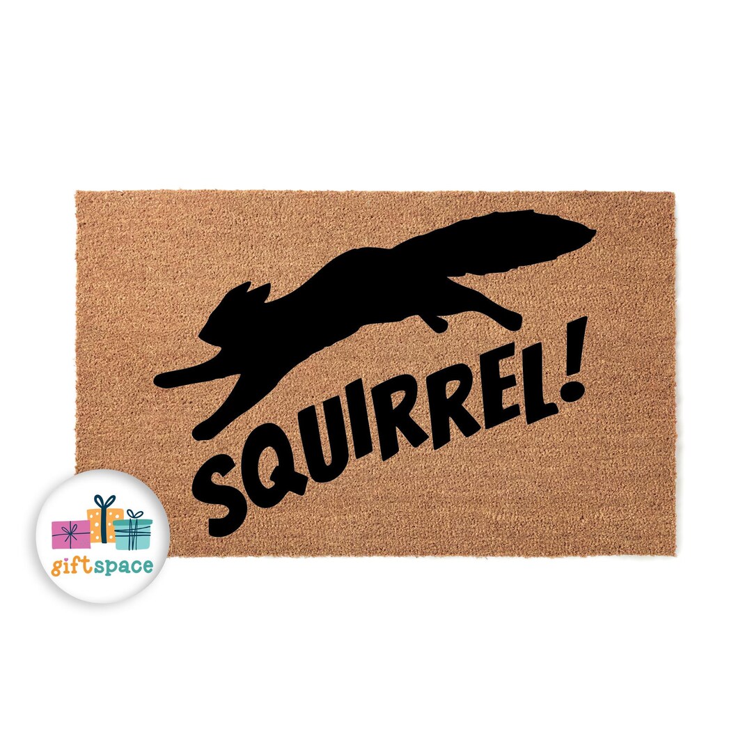 Doormat Squirrel Funny Christmas Vacation - ADHD - Door Mat - Christmas ...