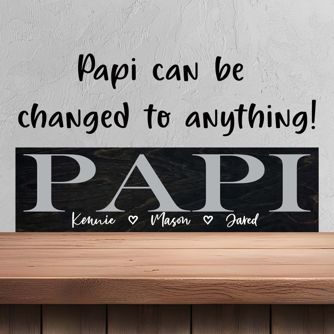 Fathers Day Gifts for Papi - Personalized Gift for Papi - Father's Day ...
