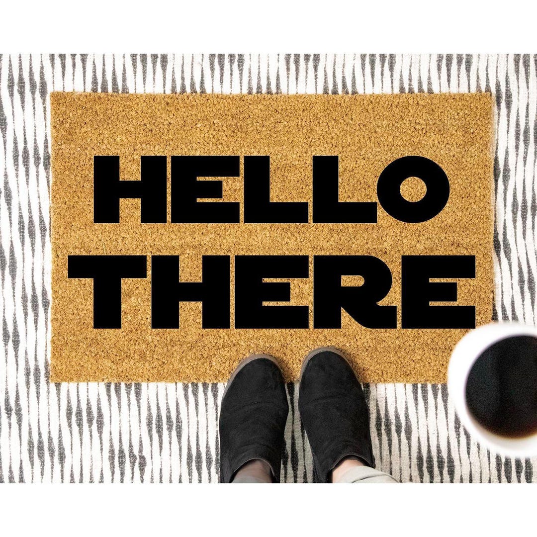 Welcome Doormat: 'hello There' Outdoor Mat - Durable Coconut Fiber 3352 ...