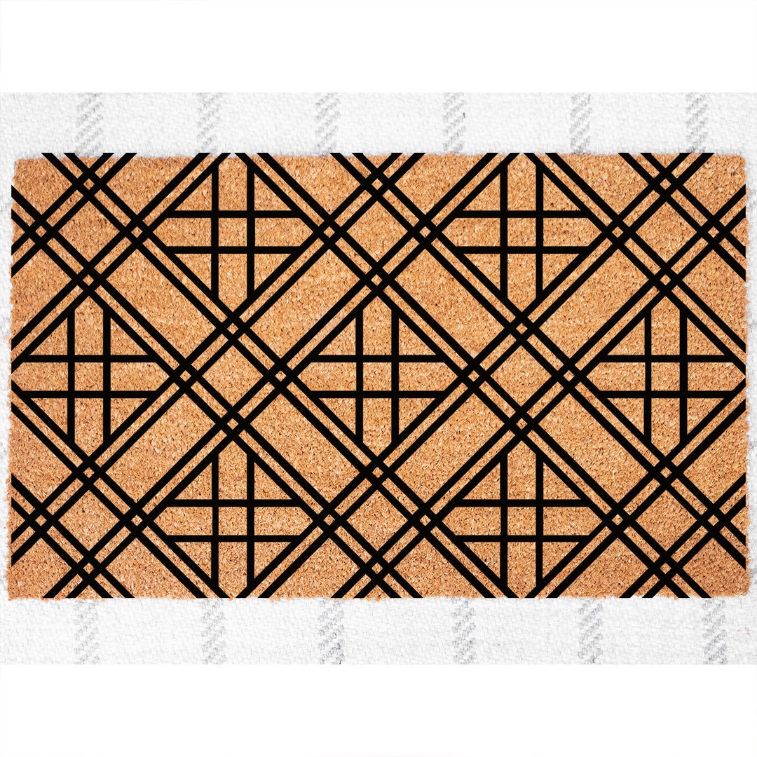 Doormat Pattern 5 Front Door Mat Outdoor Doormats New Home Gift First ...