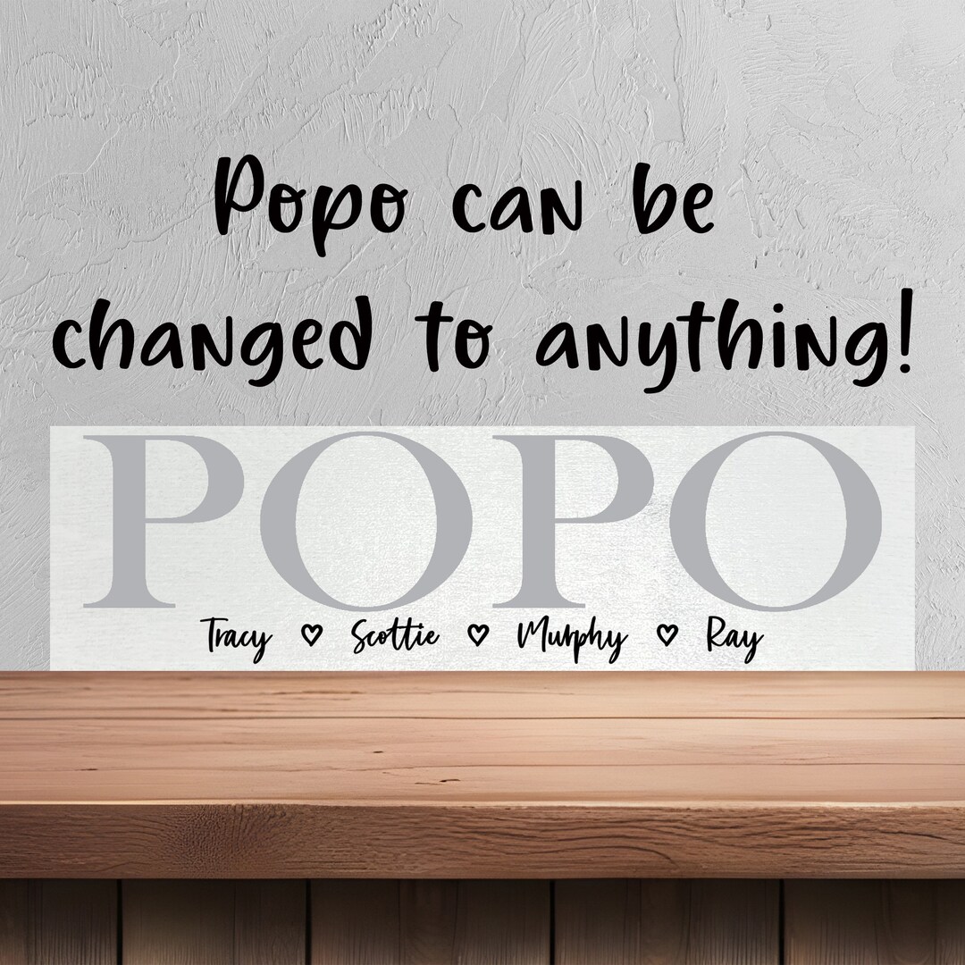 Popo Sign - Fathers Day Gift for Popo - Father's Day Gifts for Popo ...