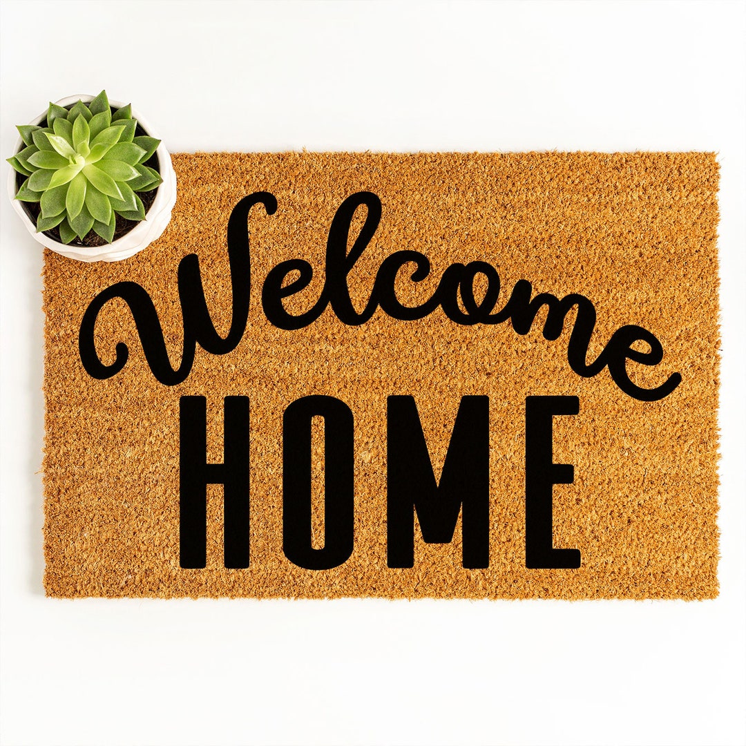 Doormat Welcome Home Welcome Mat New Homeowner Minimalist Gifts for Her ...