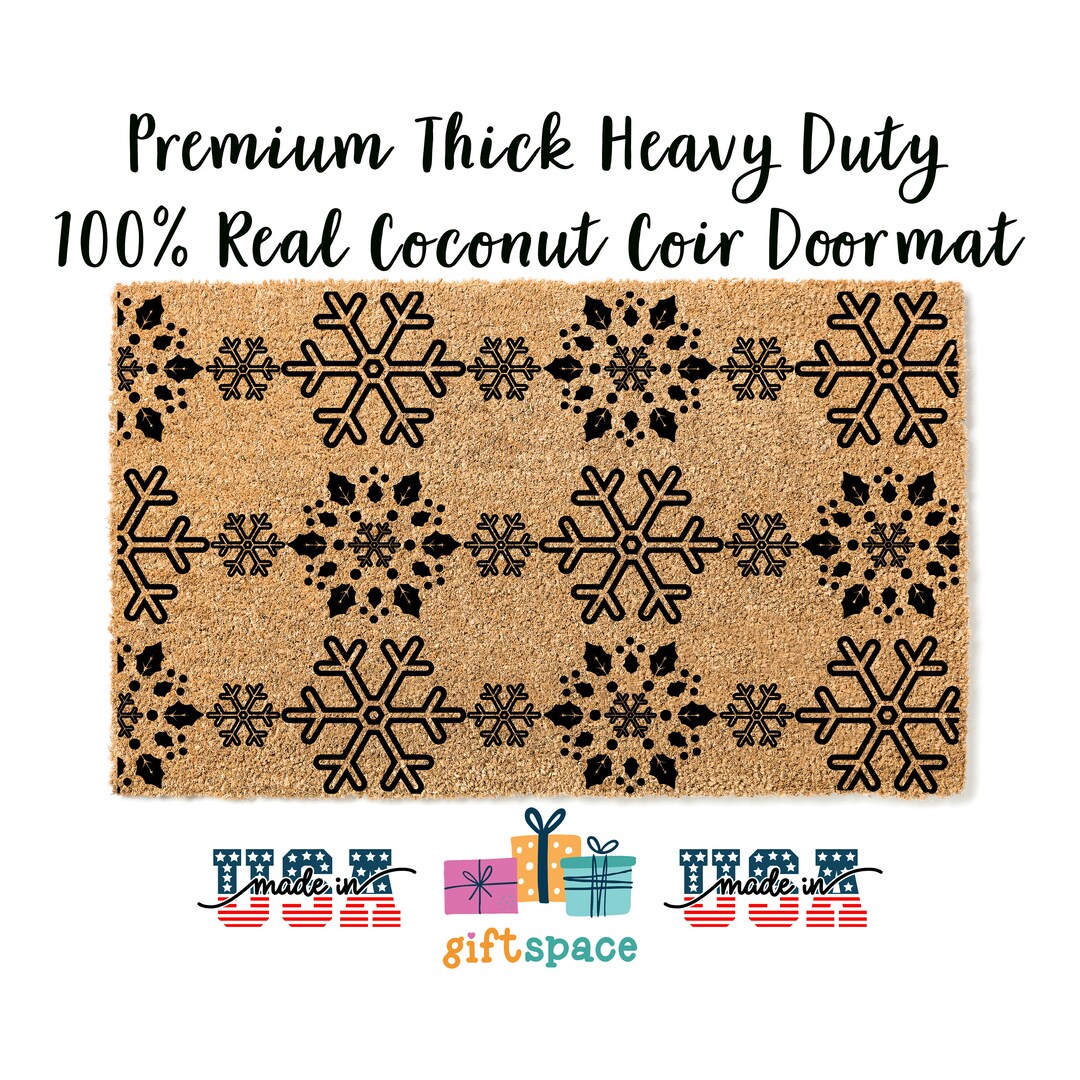 Doormat Winter Snowflake - Gift for Best Friend - Cute Christmas Decor ...