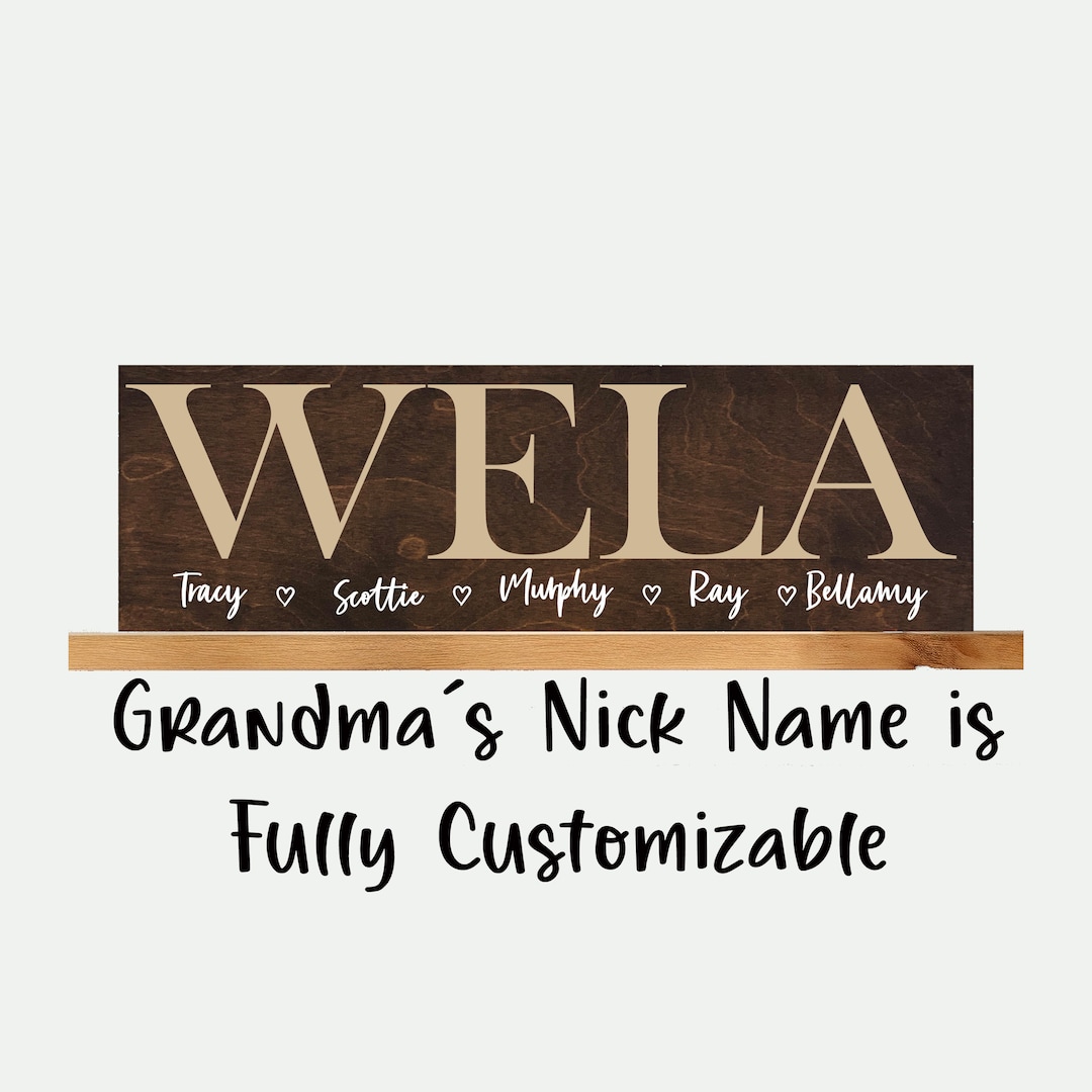 Mother's Day Gift for Wela Mothers Day Gift Personalized Gift for Wela ...