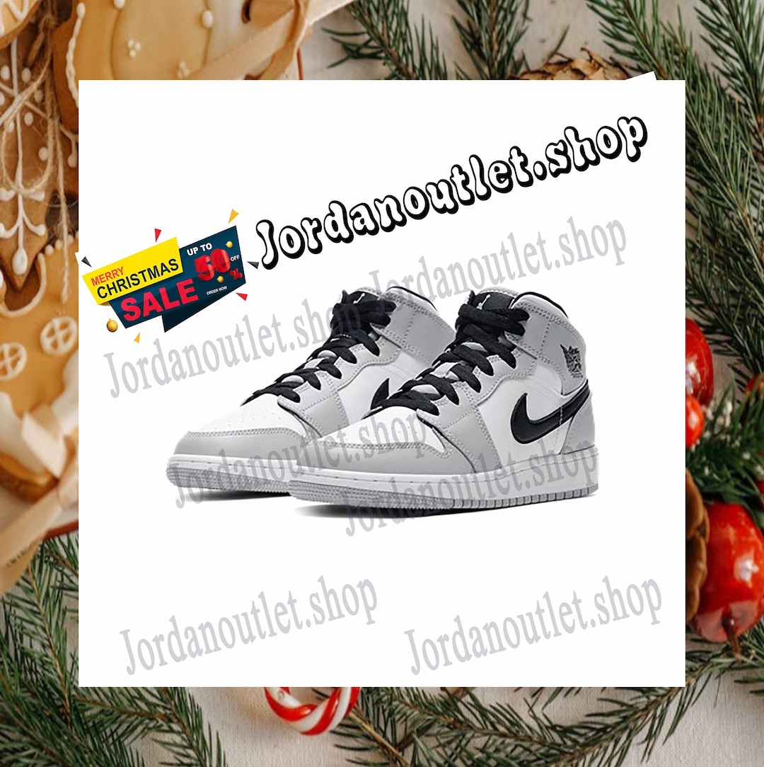 Jordans Air 1 Mid Gs light Smoke Grey Jordan SALE 50% - Etsy