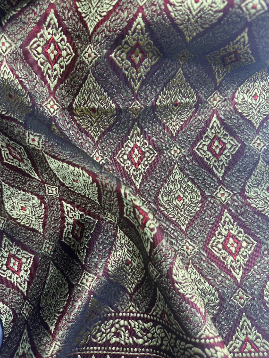 Price per Yardpremium Product From Thailandthai Silk Brocade Design 001 ...
