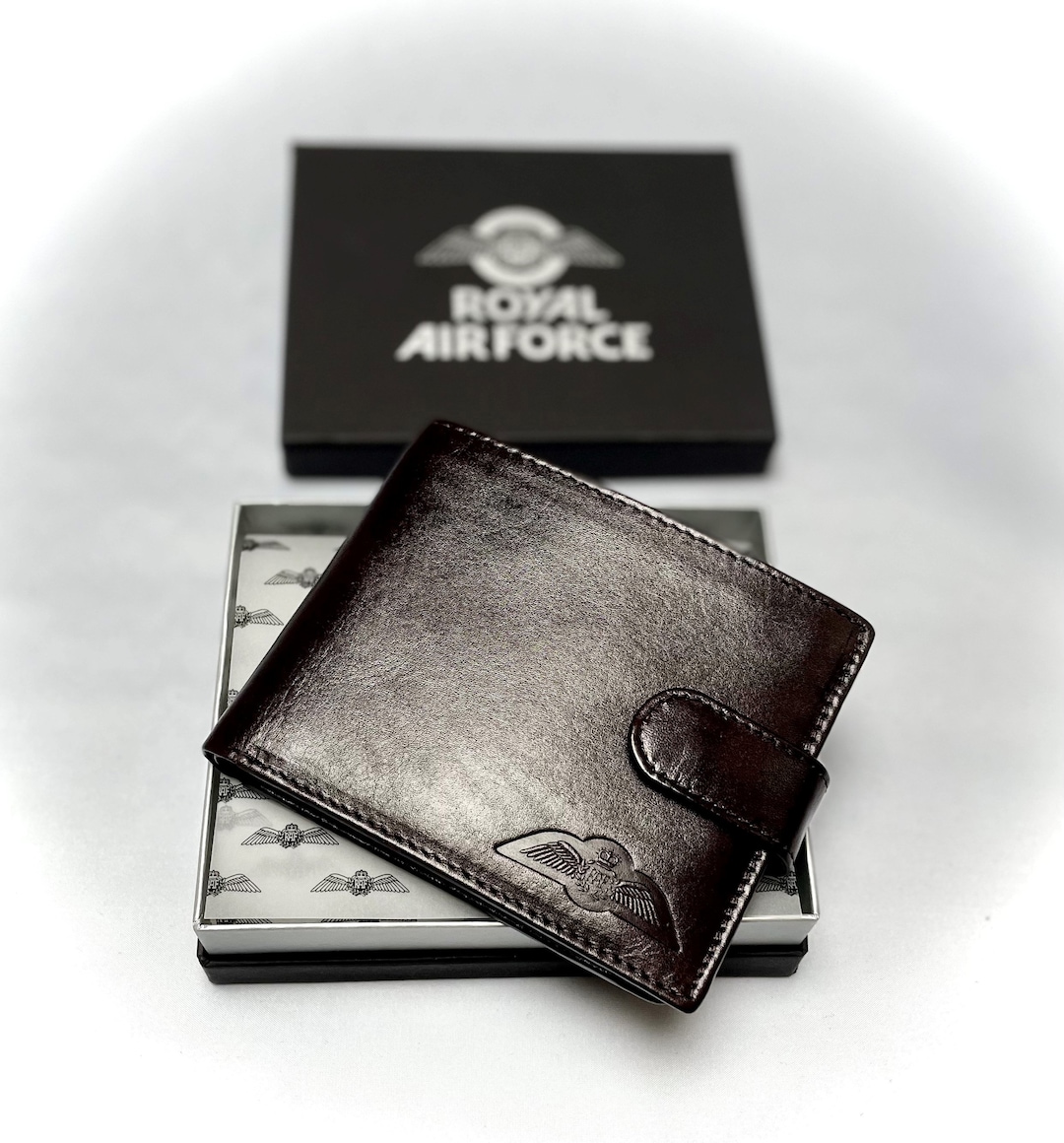 RAF Official Licensed Premium Cognac Leather Tab Wallet - Etsy