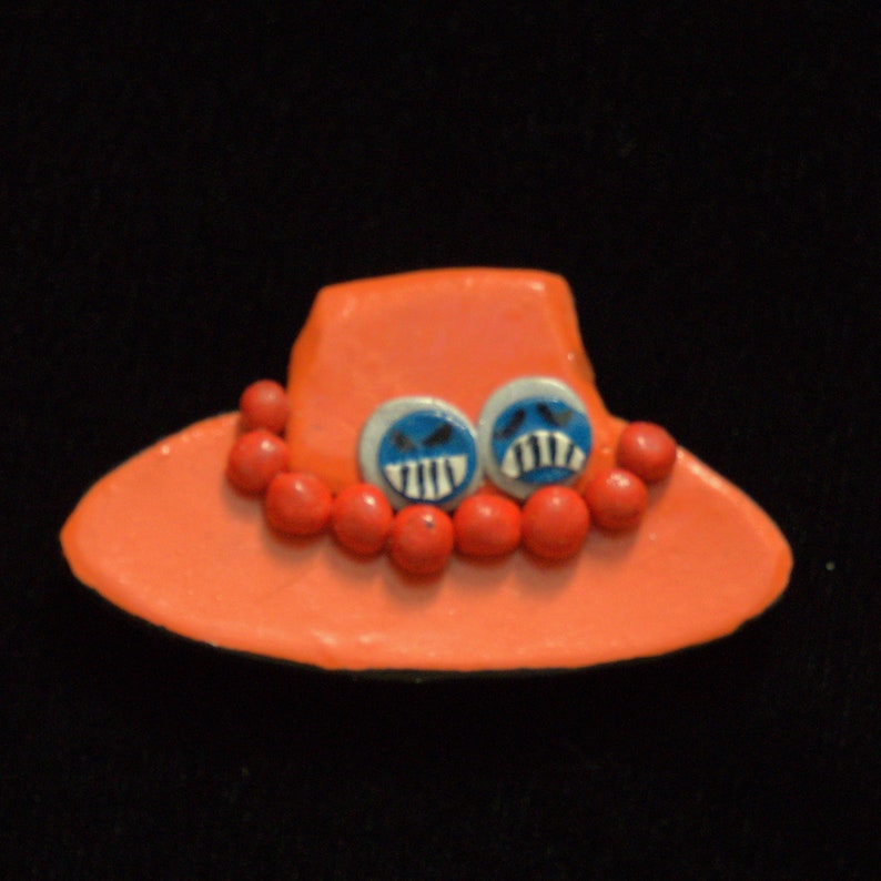 One Piece Fire Fist Ace Hat Fridge Magnet - Etsy