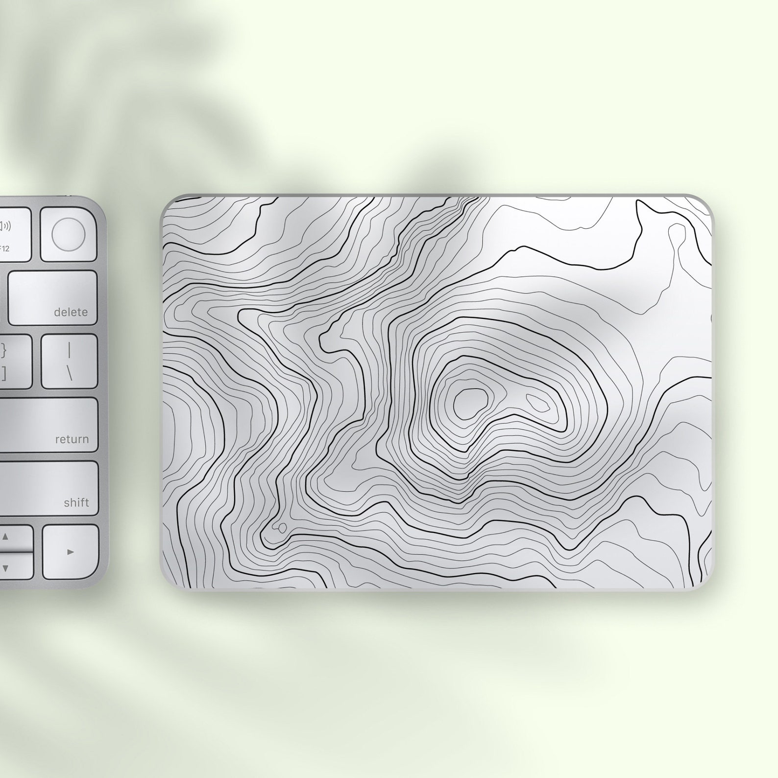 Topographic Map Magic Trackpad Protective Transparent Skin, Geological ...