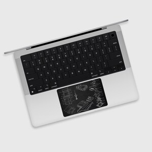 Gaming Gear Dissection Retro Tech Blueprint MacBook Skin | Classic ...