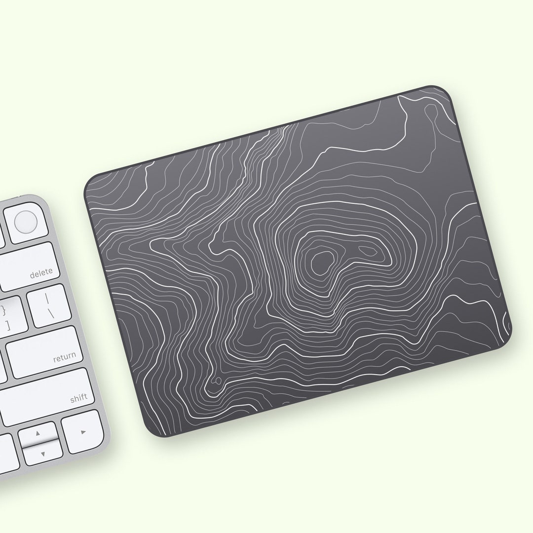 Topographic Map Magic Trackpad Protective Transparent Skin, Geological ...