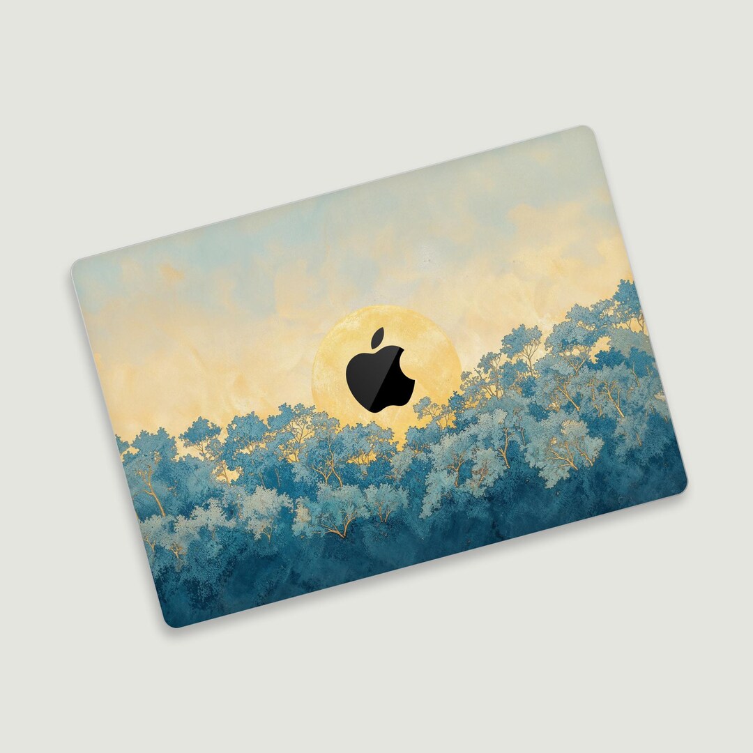 Sunrise Over Trees MacBook Skin | Serene Forest Landscape MacBook Decal ...
