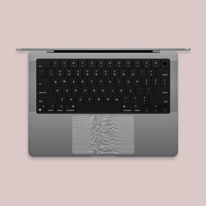 Vintage Pulse Wave MacBook Trackpad Clear Skin | Stacked Waveform ...
