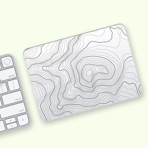 Topographic Map Magic Trackpad Protective Transparent Skin, Geological ...