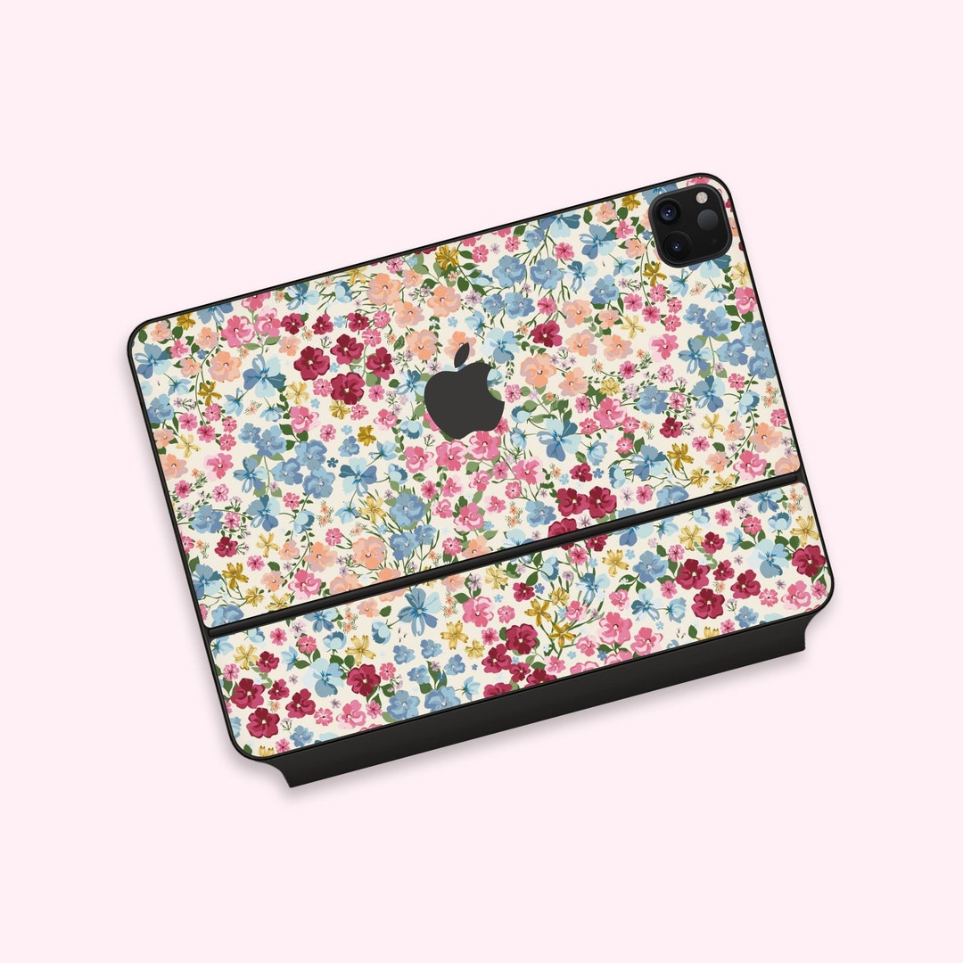 Vibrant Blossoms iPad Magic Keyboard Skin | Petite Bloom iPad Pro Magic ...