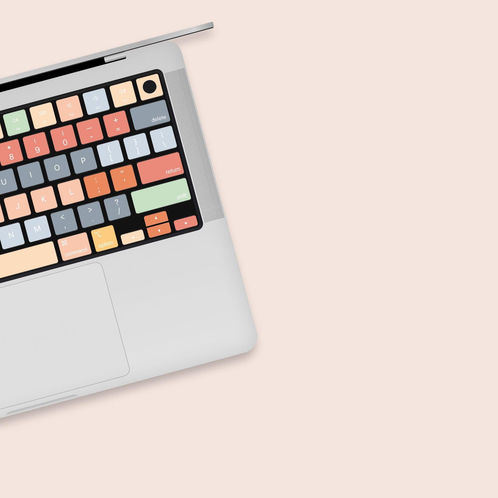 Cozy Atmosphere MacBook Keyboard Stickers | Warm Tones MacBook Keyboard ...